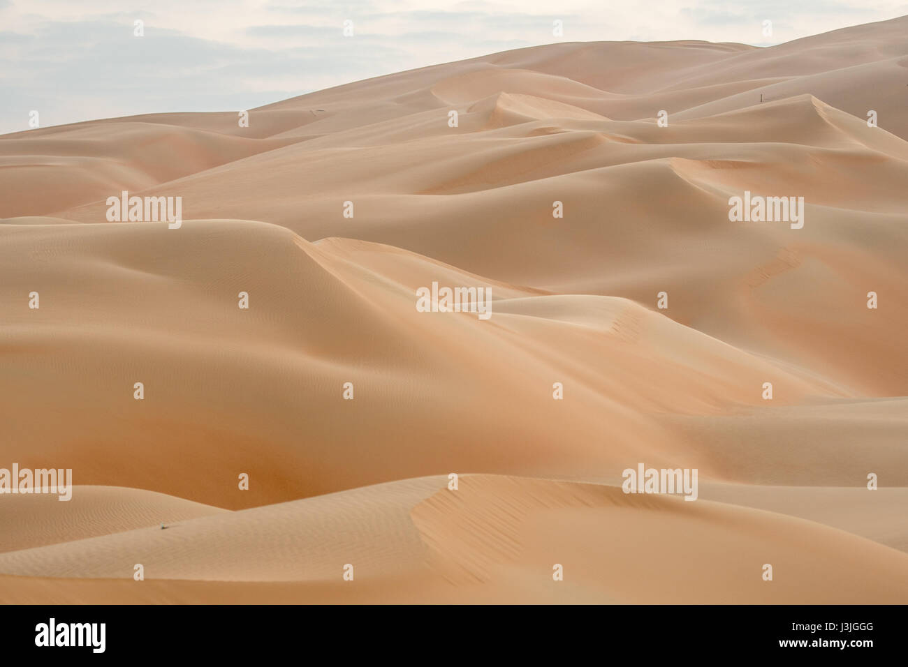 Liwa Oasis, Abu Dhabi , United Arab Emirates -i; sand dunes in desert ...