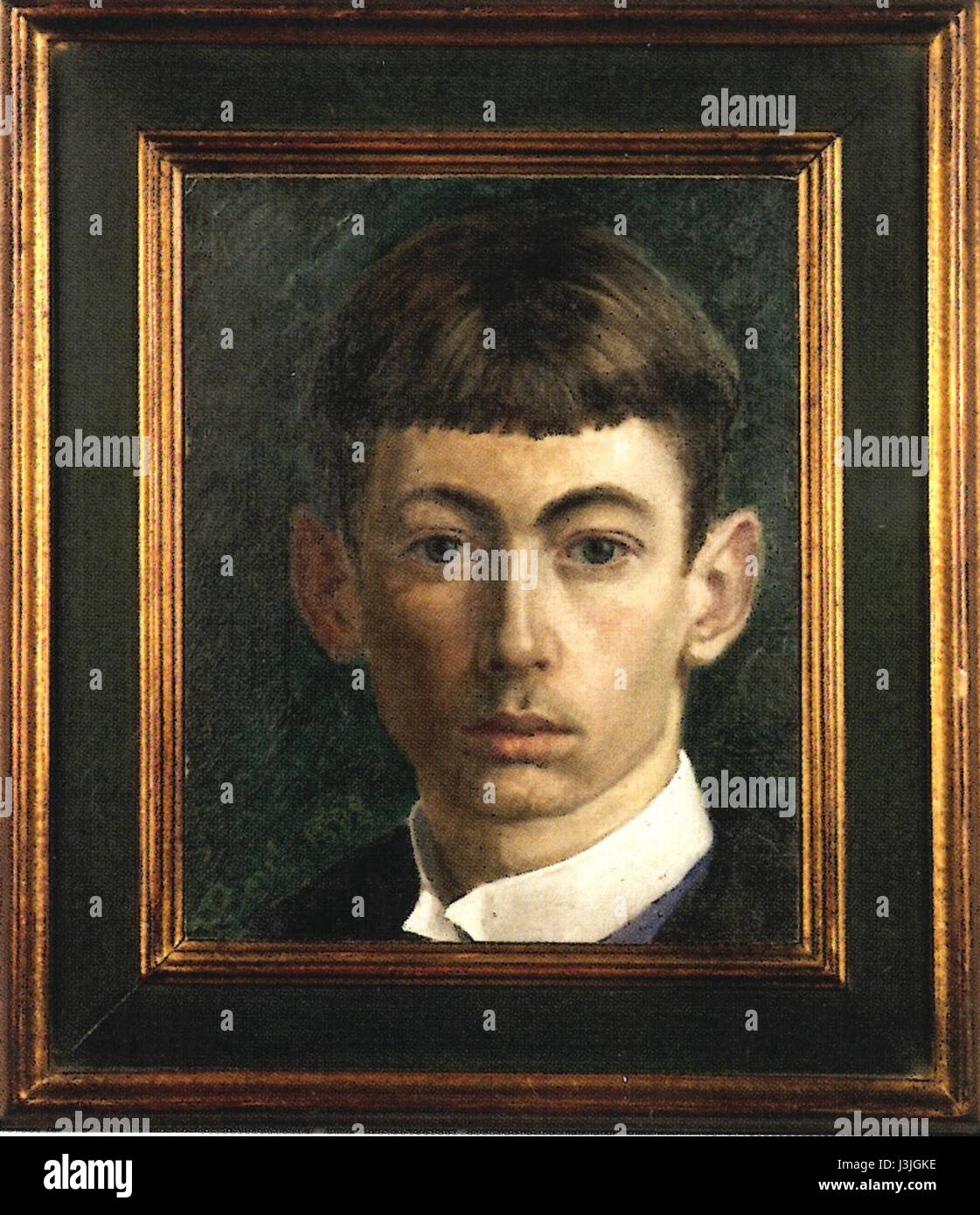 Hermann Beul Selbstportrait2 Stock Photo - Alamy