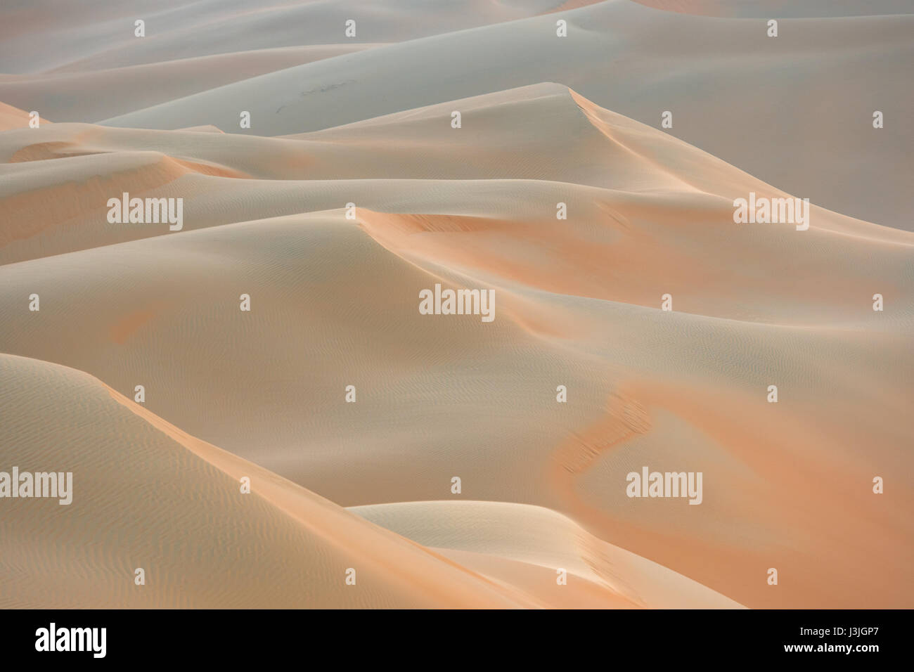 Liwa Oasis, Abu Dhabi , United Arab Emirates -i; sand dunes in desert ...