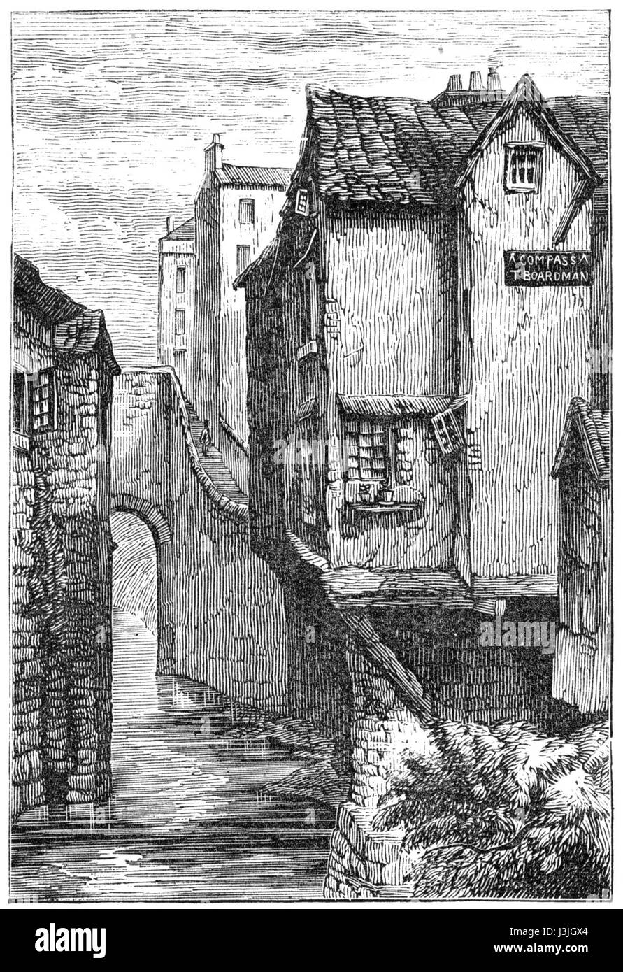 These houses, built on the Frome Wall in Bristol, demonstrate the ...