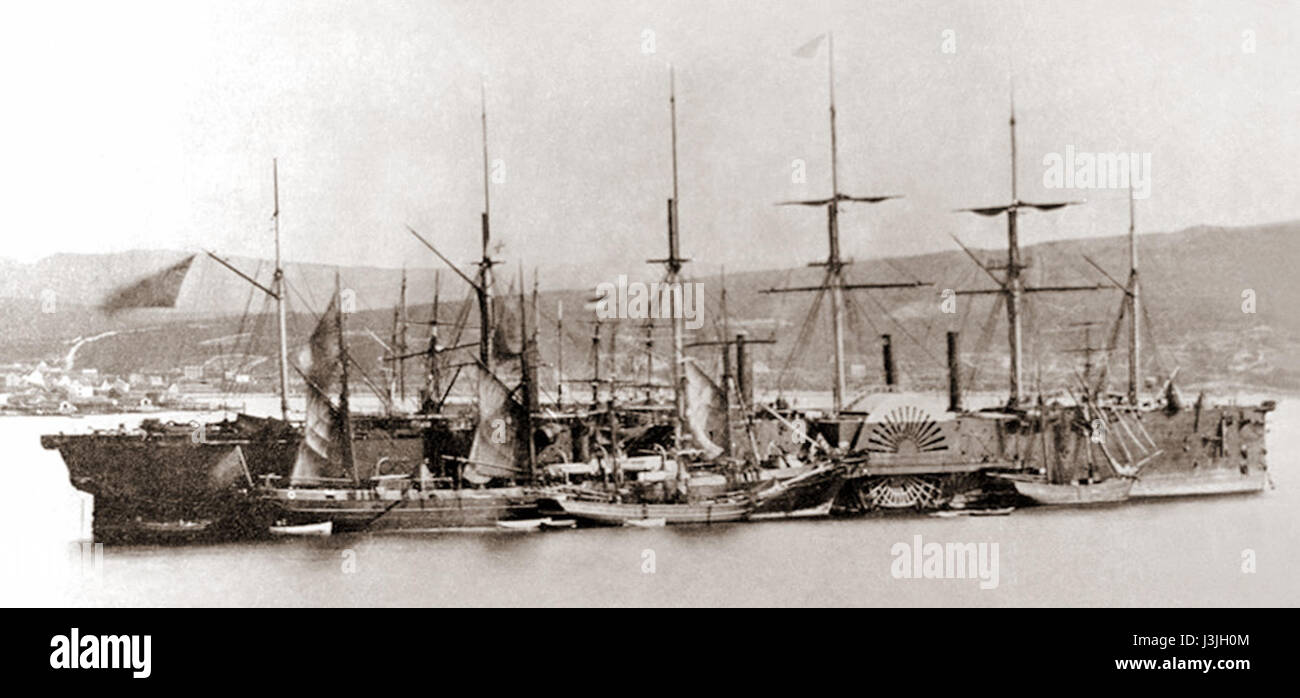 The Great Eastern, a famous iron-hulled ship, was launched in 1858 but ...