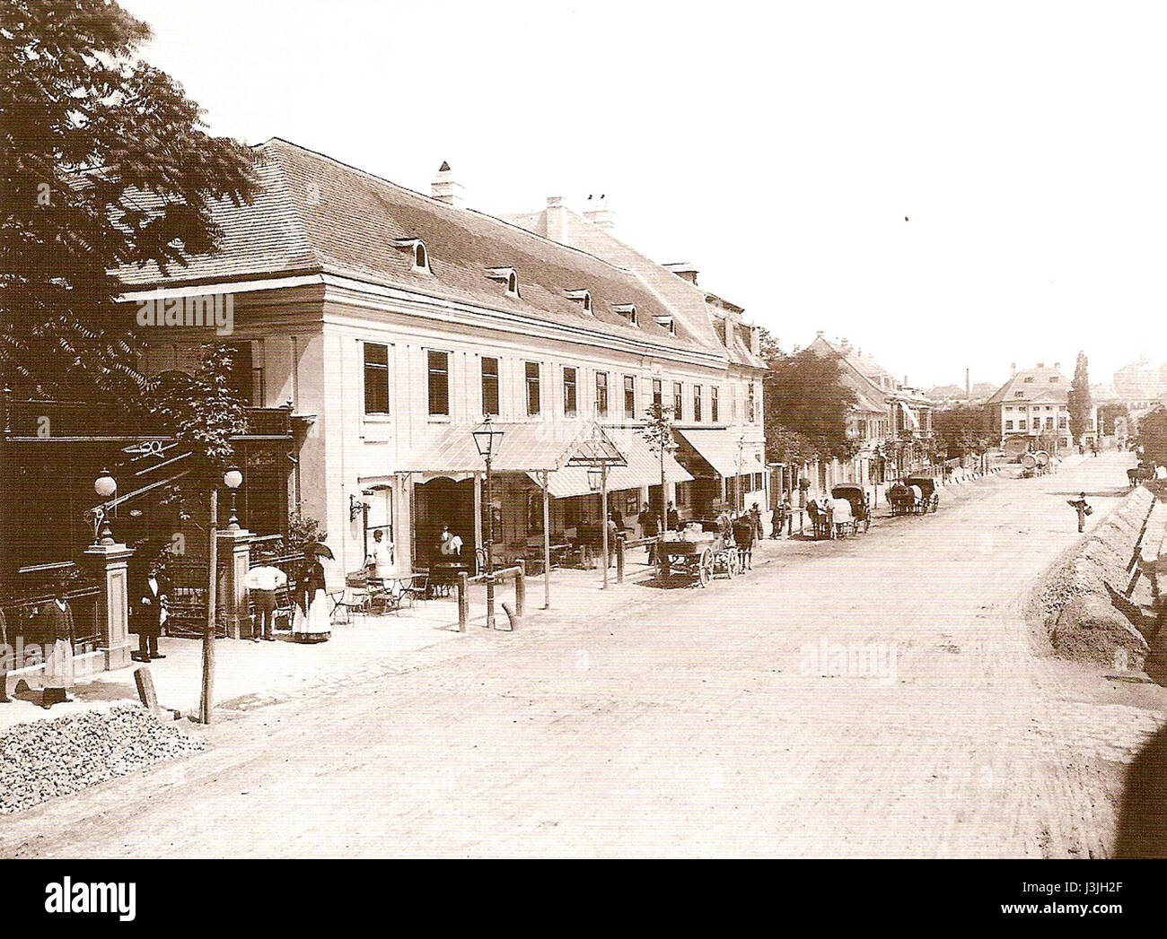 Hietzinger Hauptstrasse in 1889 was a prominent street in Vienna ...