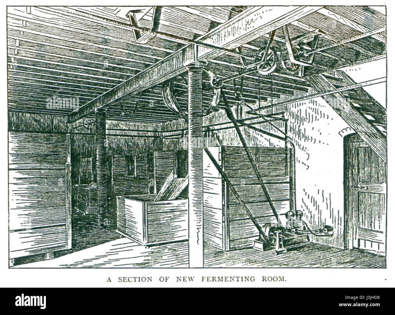 Hope brewery inside Alfred Barnard Stock Photo - Alamy