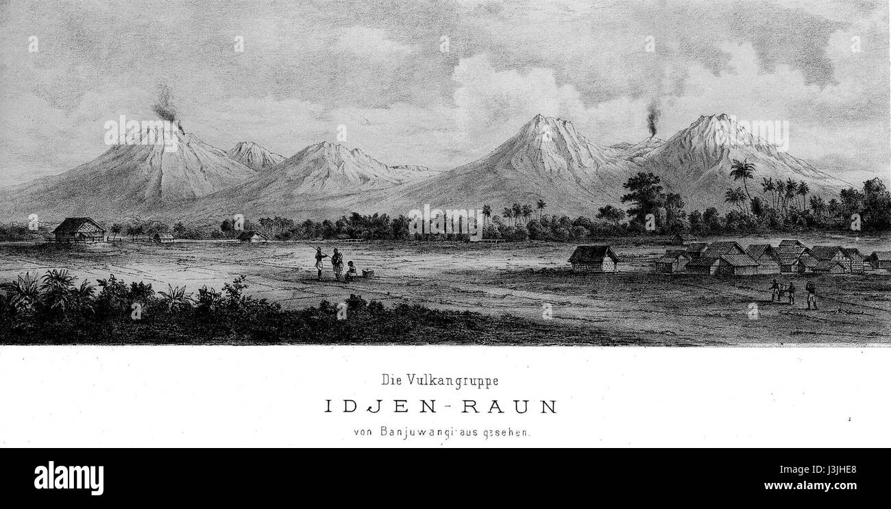 Ijen Raung is a volcanic complex located in East Java, Indonesia. It is ...