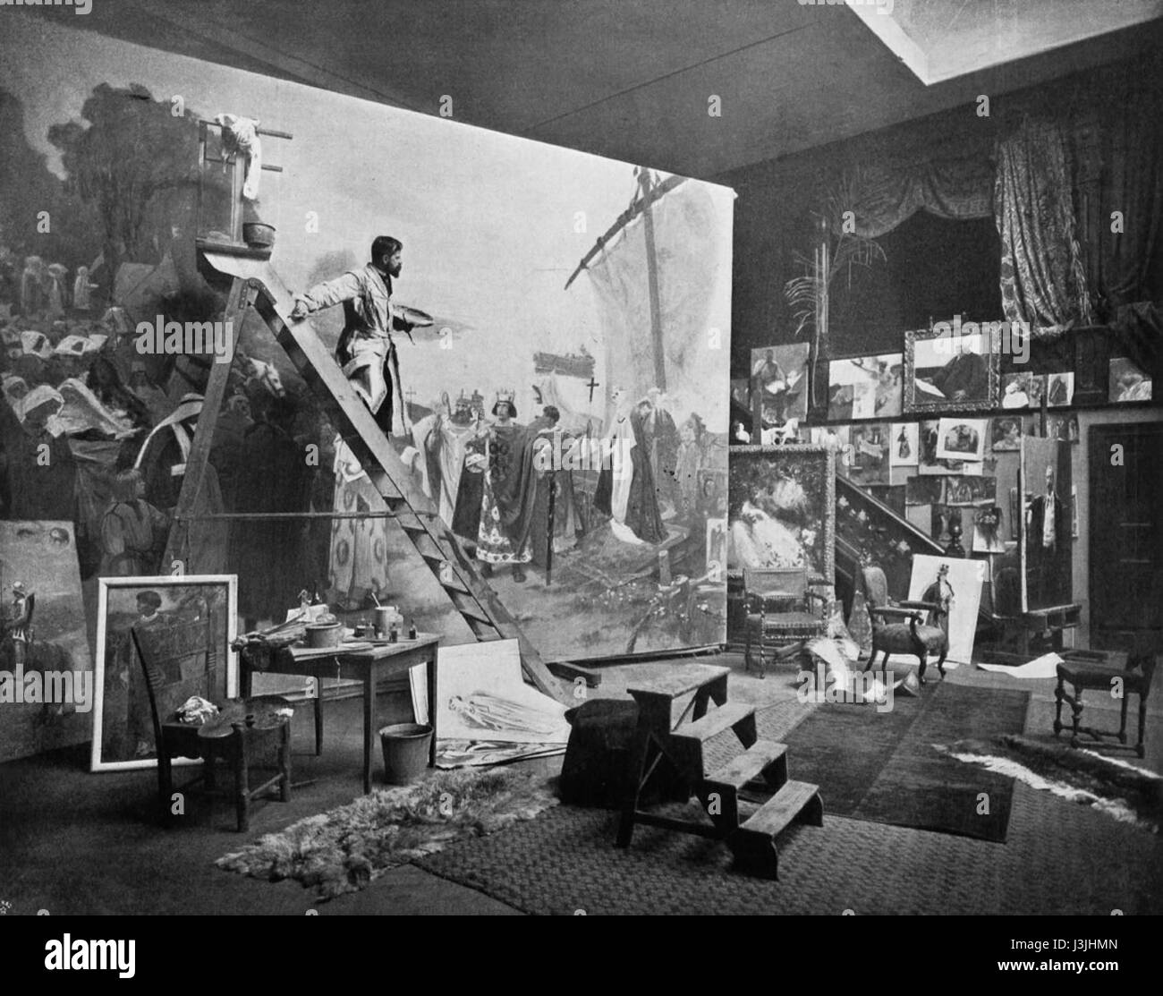 Hugo Vogel Atelier refers to the studio or workspace of German painter ...