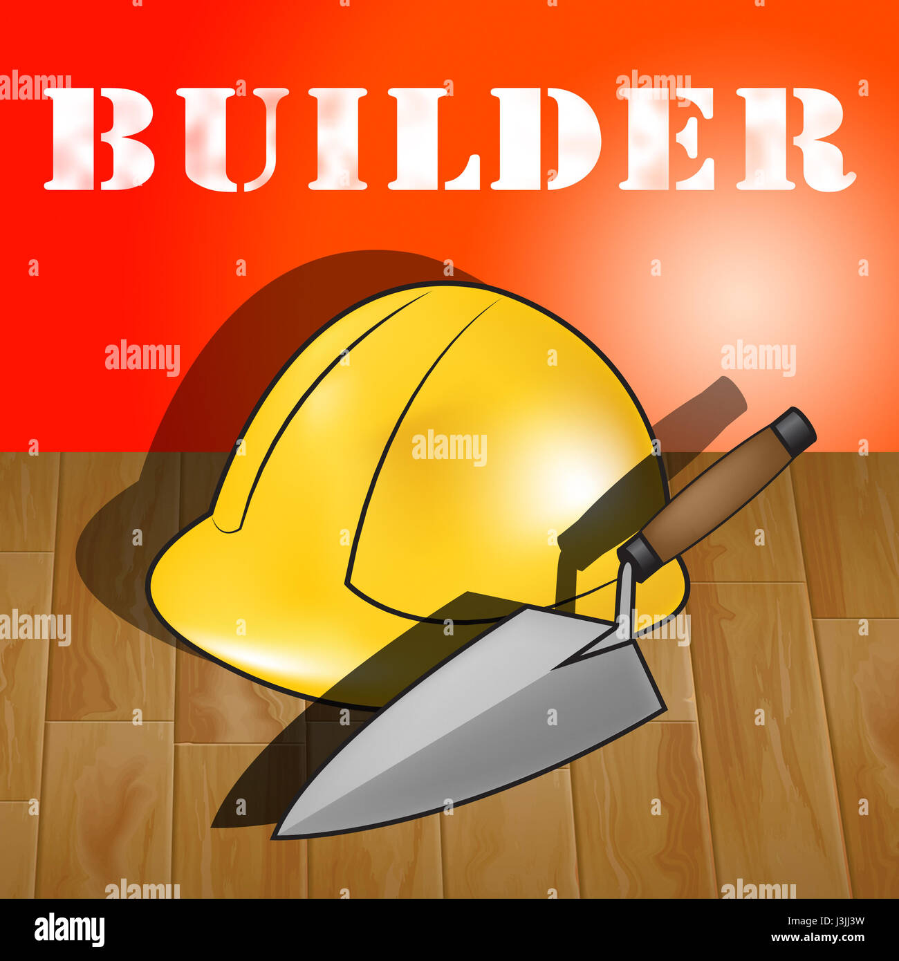 House Builders Builders Hat Representing Real Estate 3d Illustration ...