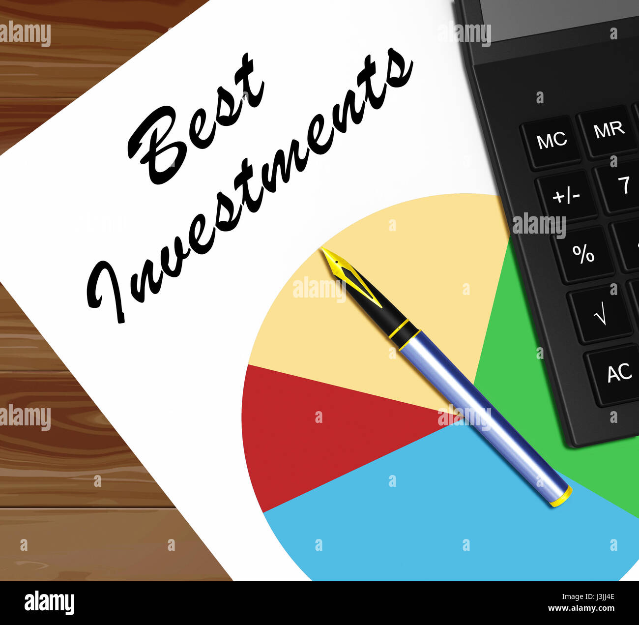 Best Investments Graph Shows Trade Investing 3d Illustration Stock ...