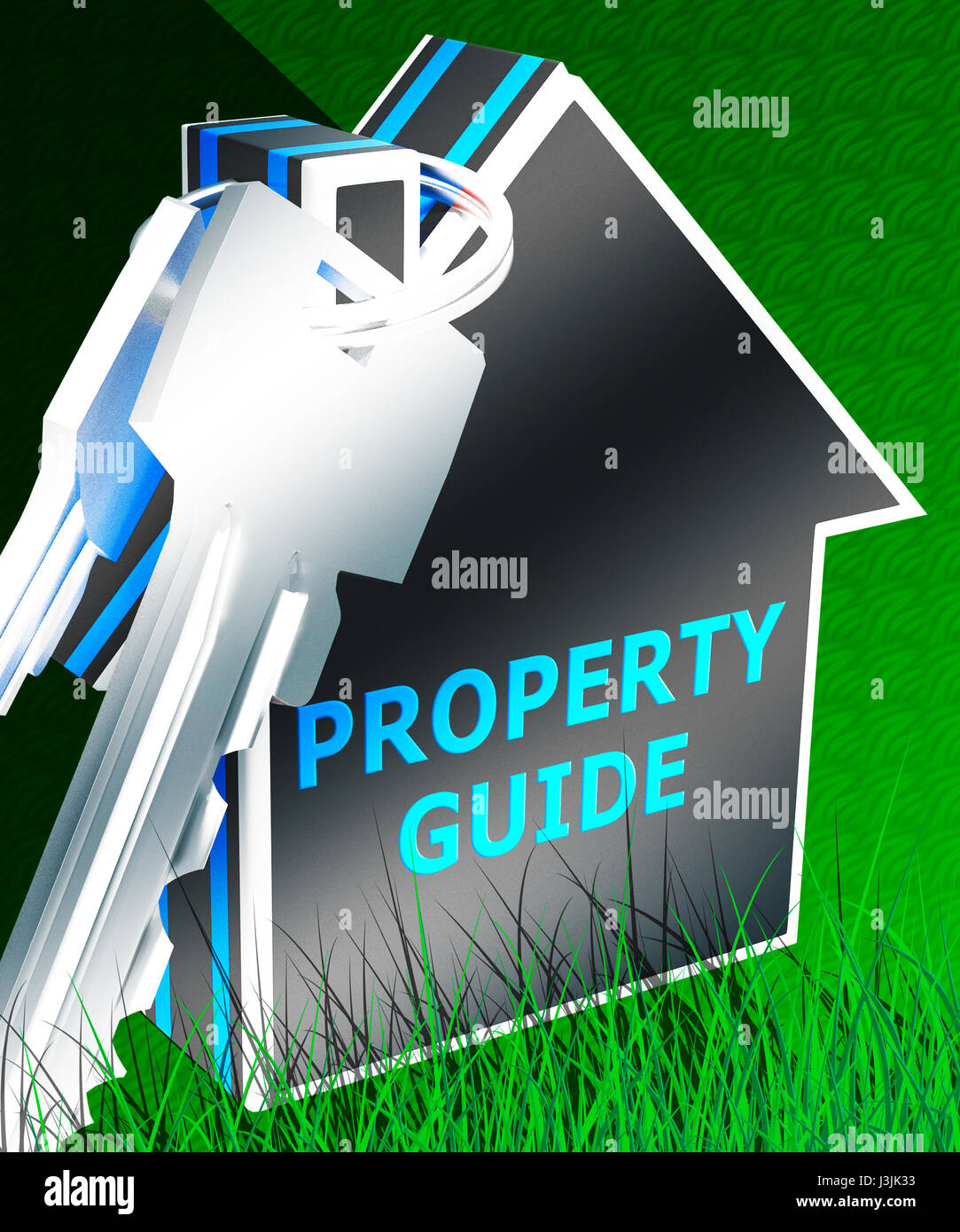 Property Guide Keys Shows Real Estate 3d Rendering Stock Photo - Alamy