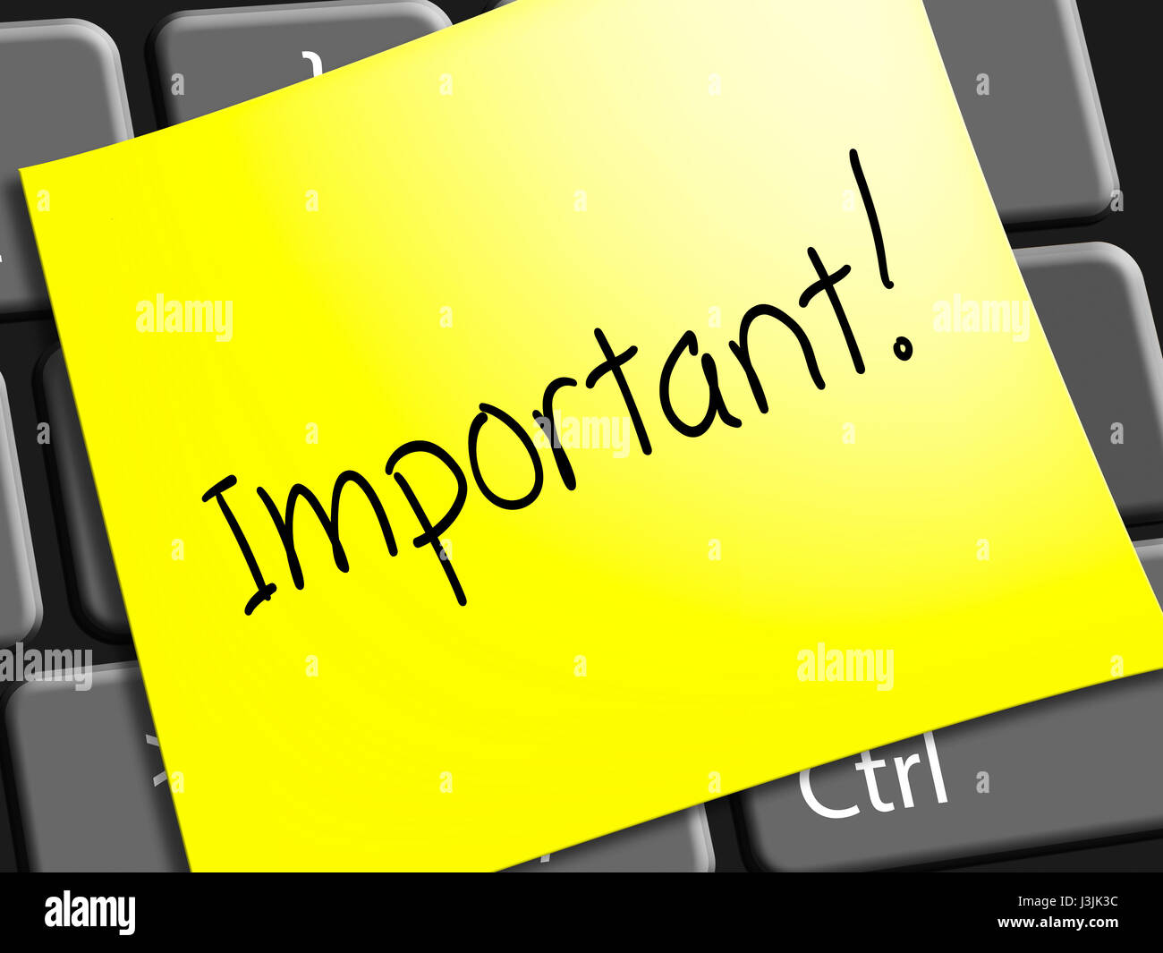 Important Message Note Represents Critical Information 3d Illustration ...