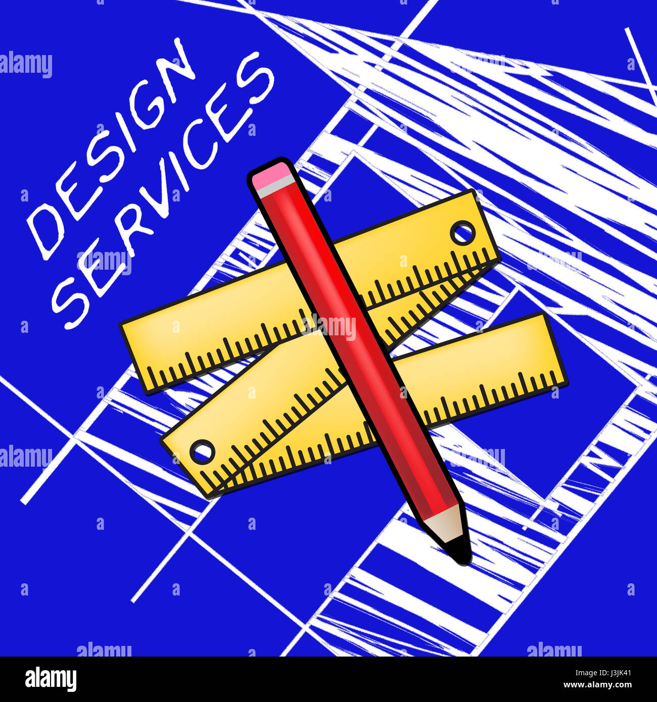 Design Services Equipment Shows Graphic Creation 3d Illustration Stock ...