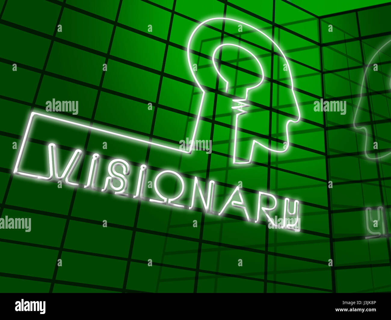Visionary Brain Represents Insights Strategist And Ideals 3d ...