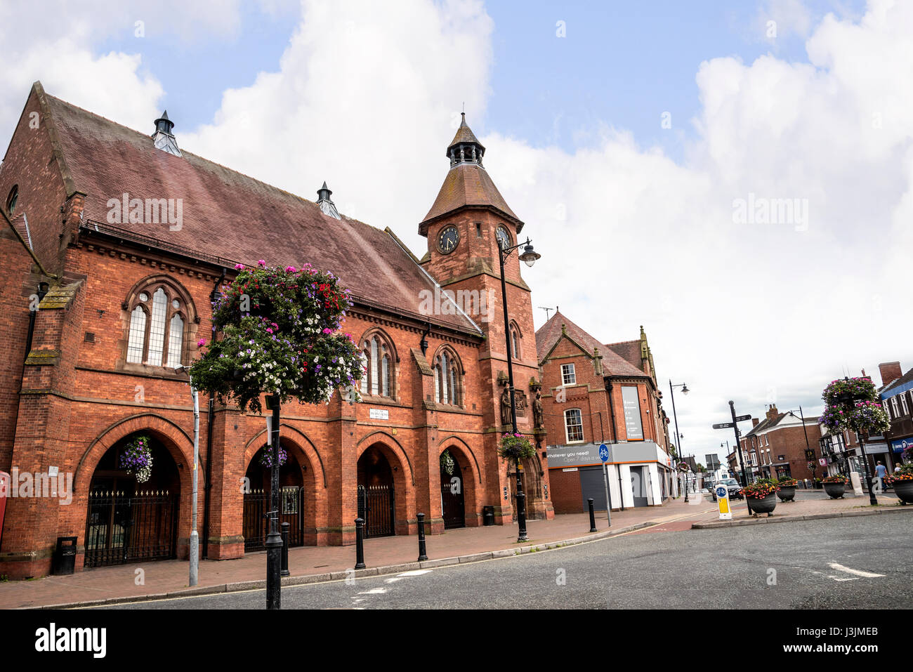 The Market Hall in the Picturesque Town of Sandbach in South Cheshire ...