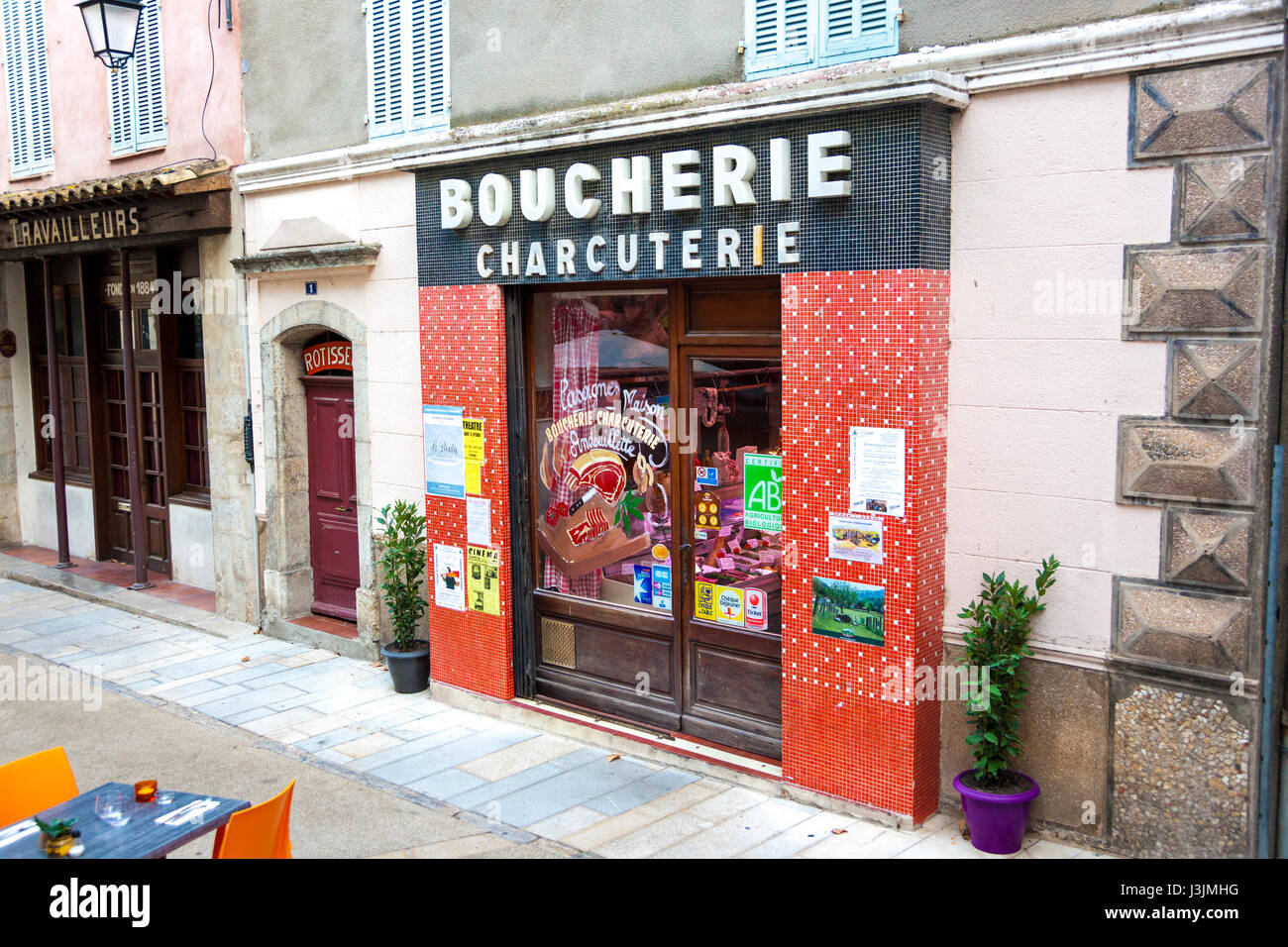 French butcher shop hi-res stock photography and images - Alamy