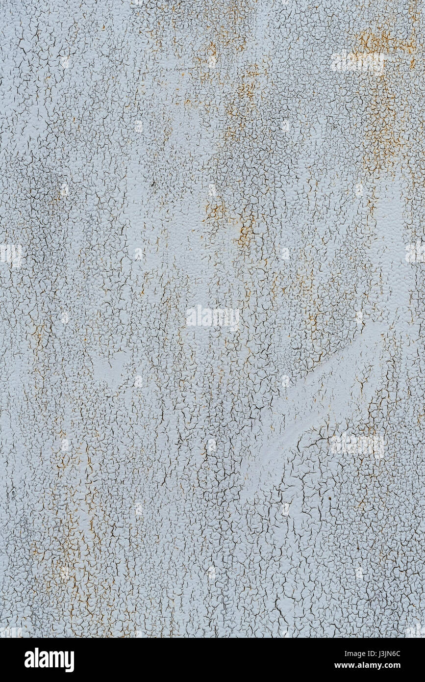 Detail of the old painted metal surface with clear surface structure ...