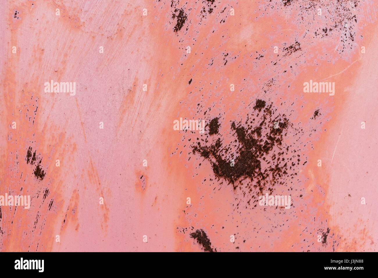 Detail of the old painted metal surface with clear surface structure ...