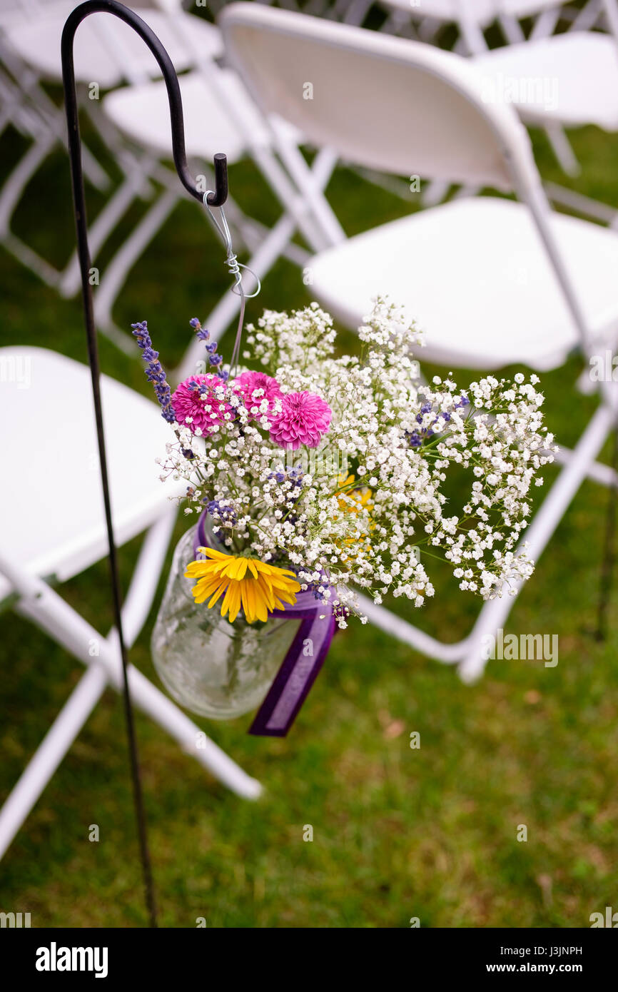 Wedding Venue Chairs and Ceremony Seating Stock Photo - Alamy
