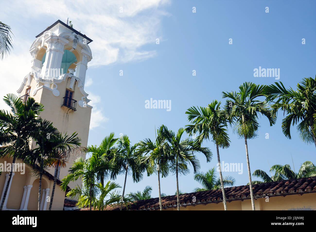 Spanish architecture palm trees florida hi-res stock photography and ...