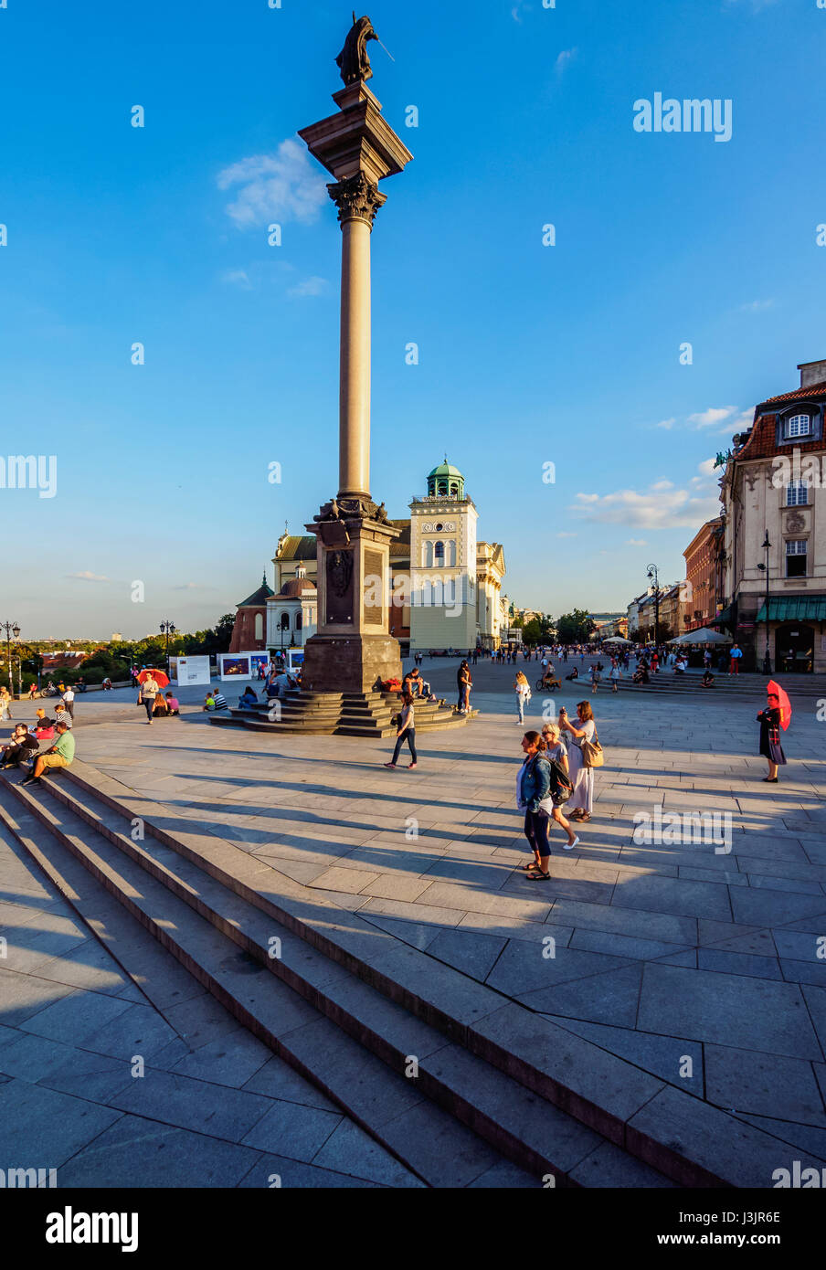 Poland, Masovian Voivodeship, Warsaw, Old Town, Castle Square ...