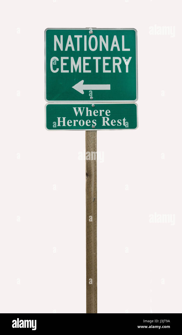 Cemetery road sign hi-res stock photography and images - Alamy