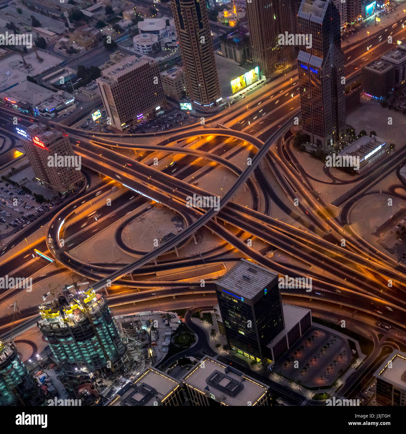 Modern road intersection in dubai hi-res stock photography and images ...