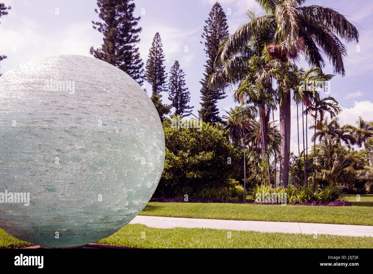 Miami Beach Florida,Botanical Garden,sculpture,glass sphere,Tikkun ...