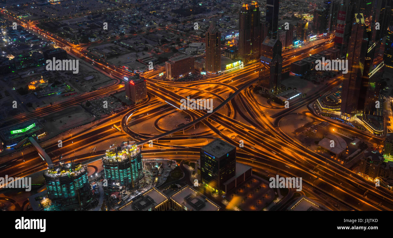 Modern road intersection in dubai hi-res stock photography and images ...