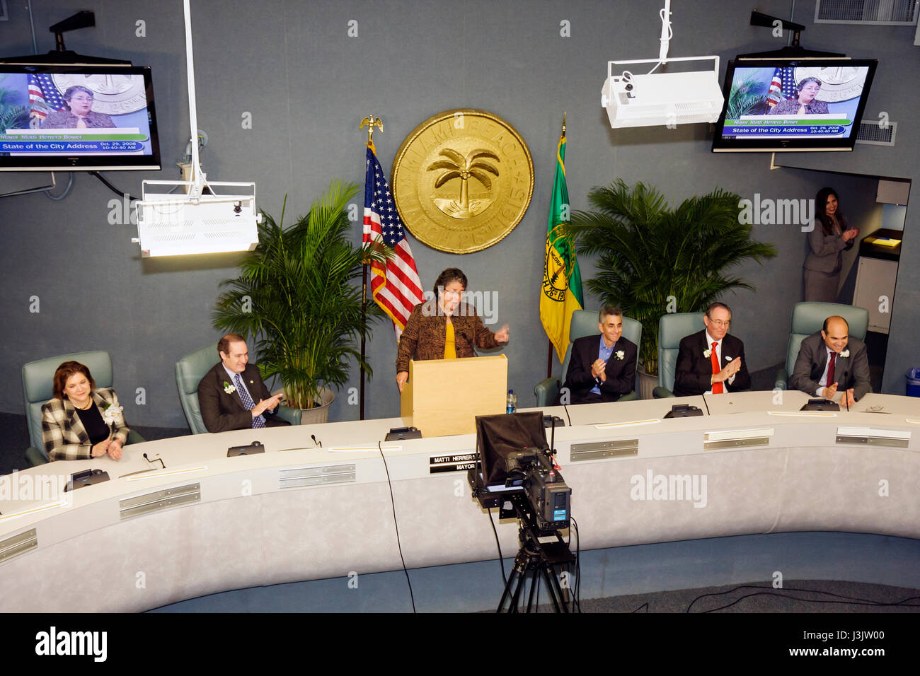 Miami Beach Florida,City Hall,building,State of the City Address ...