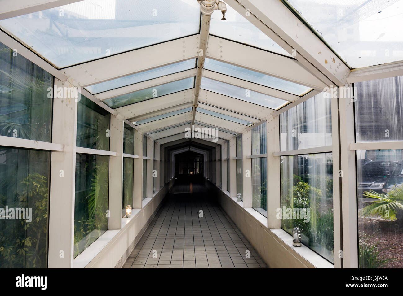 Glass enclosed tunnel under highway hi-res stock photography and images ...