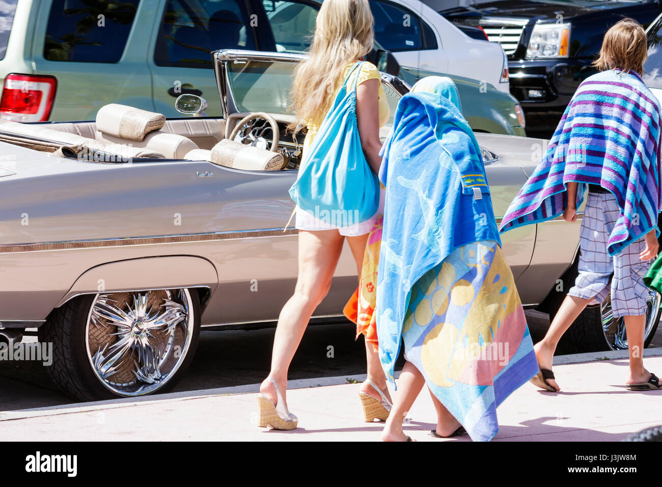 Miami Beach Florida,Ocean Drive,Chevrolet,Caprice Classic,convertible ...
