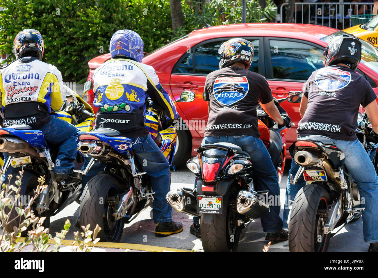 Miami Beach Florida,Ocean Drive,motorcycles,lifestyle,leather jackets ...