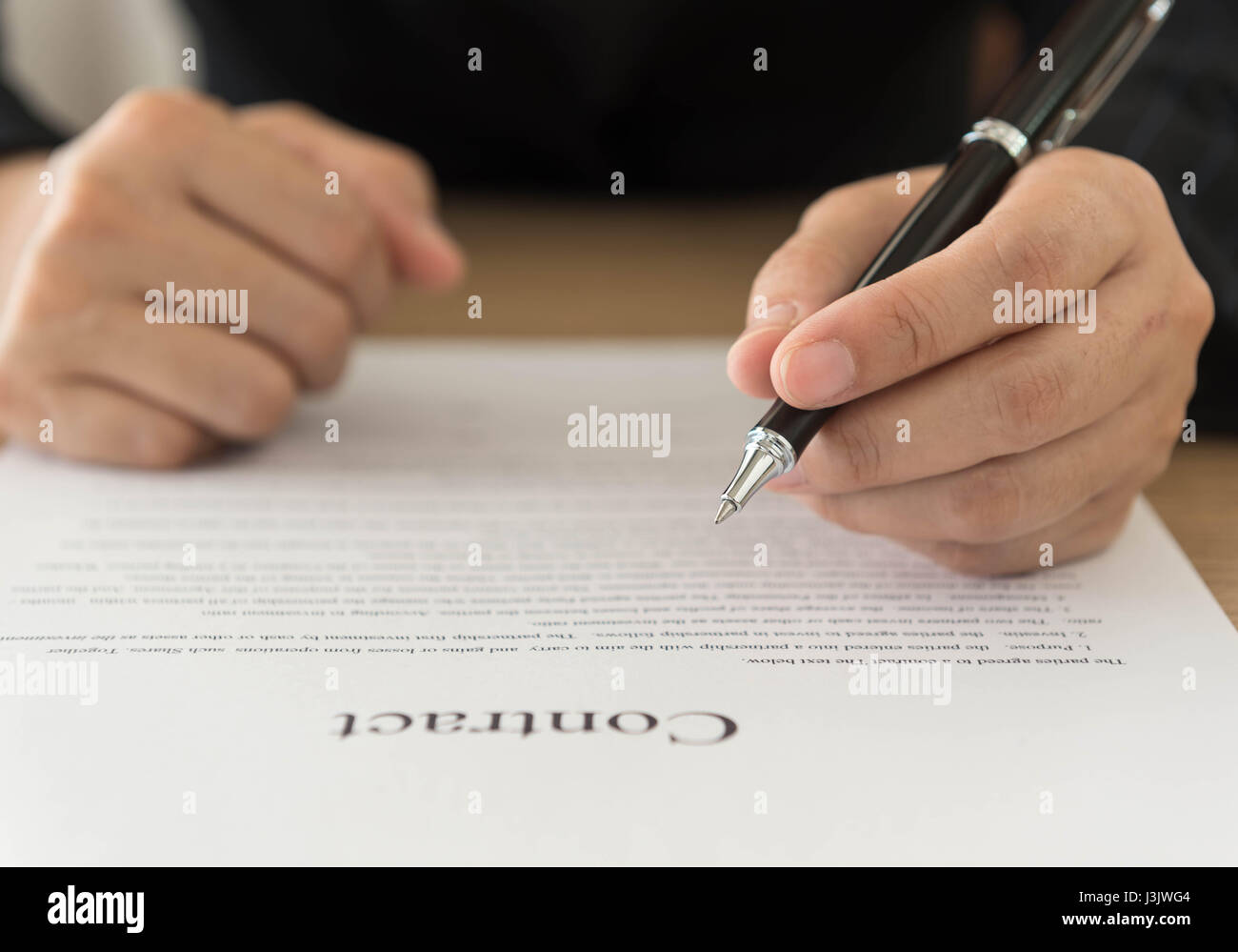 Handwriting hand document signature hi-res stock photography and images ...