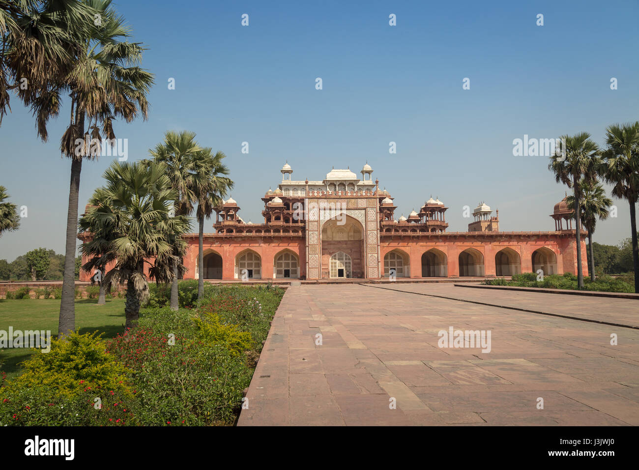 Mughal emperor Akbar tomb at Sikandra Agra built by his son Jahangir in ...