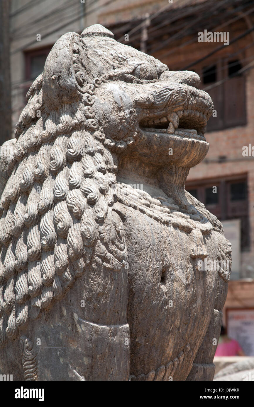 Patan stone lion nepal hi-res stock photography and images - Alamy
