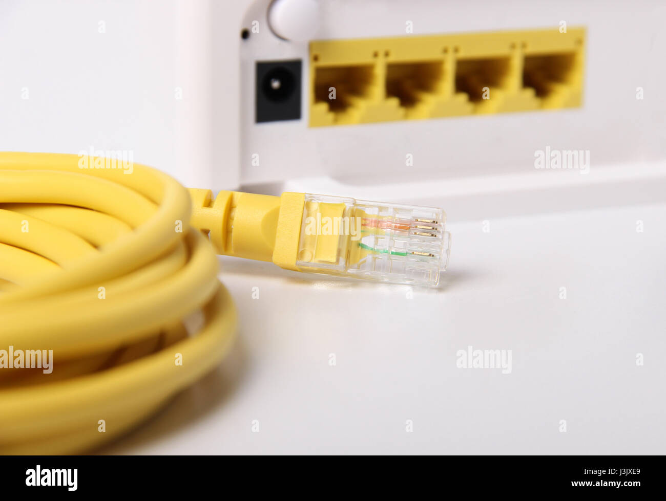 Network switch and cable Stock Photo - Alamy