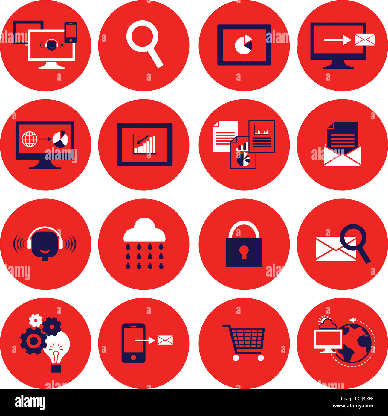Computer icons hi-res stock photography and images - Alamy
