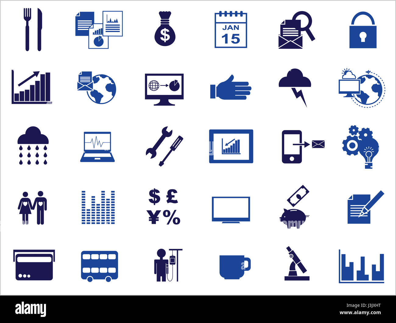 Blue computer hi-res stock photography and images - Alamy