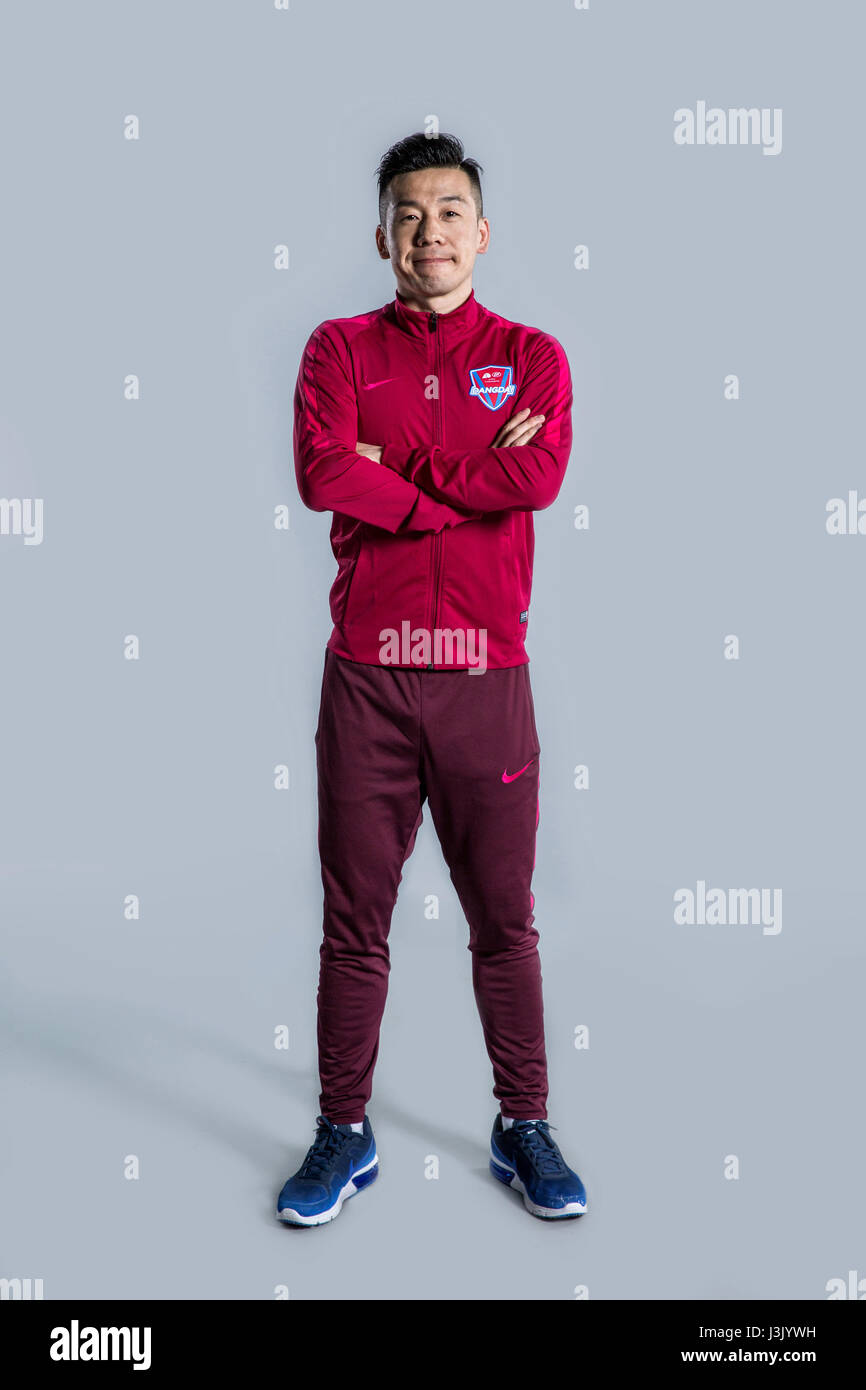 Portrait of Chinese soccer player Ding Jie of Chongqing Dangdai Lifan F ...