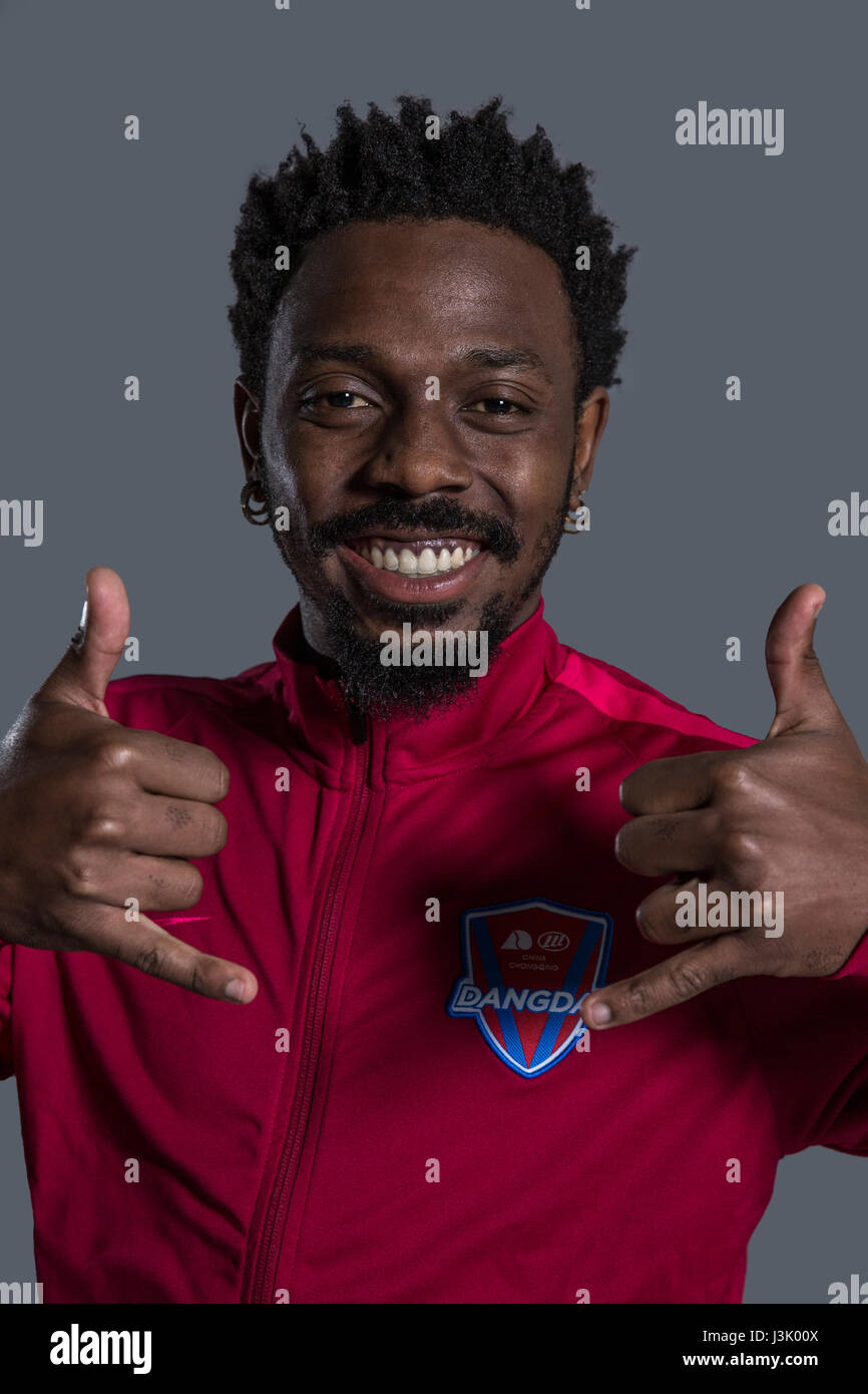 Portrait of Brazilian soccer player Fernando Henrique da Conceicaoi ...