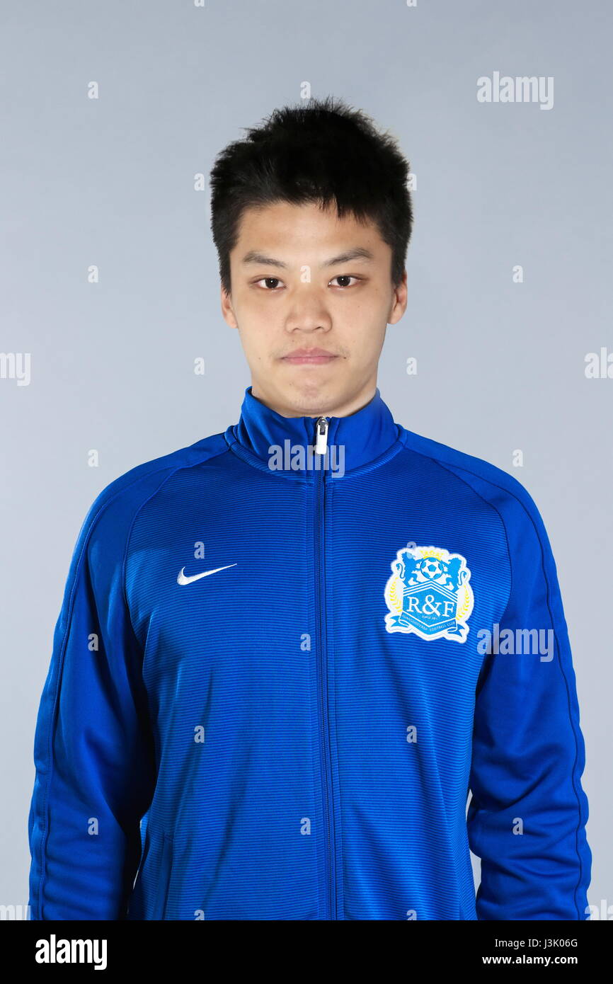 Portrait of Chinese soccer player Zhao Keda of Guangzhou R&F F.C. for ...