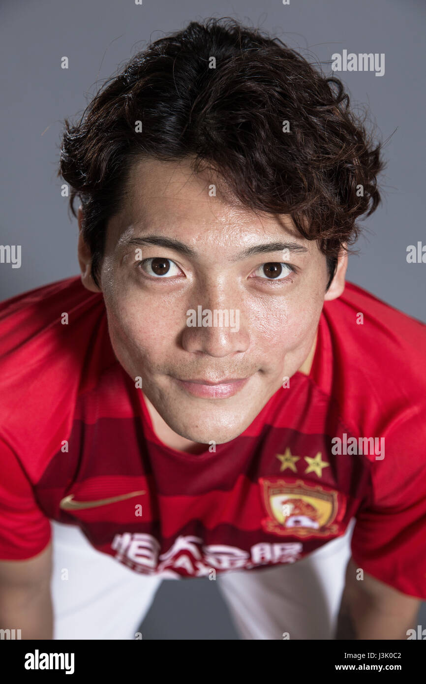 Portrait of South Korean soccer player Kim Hyung-il of Guangzhou ...