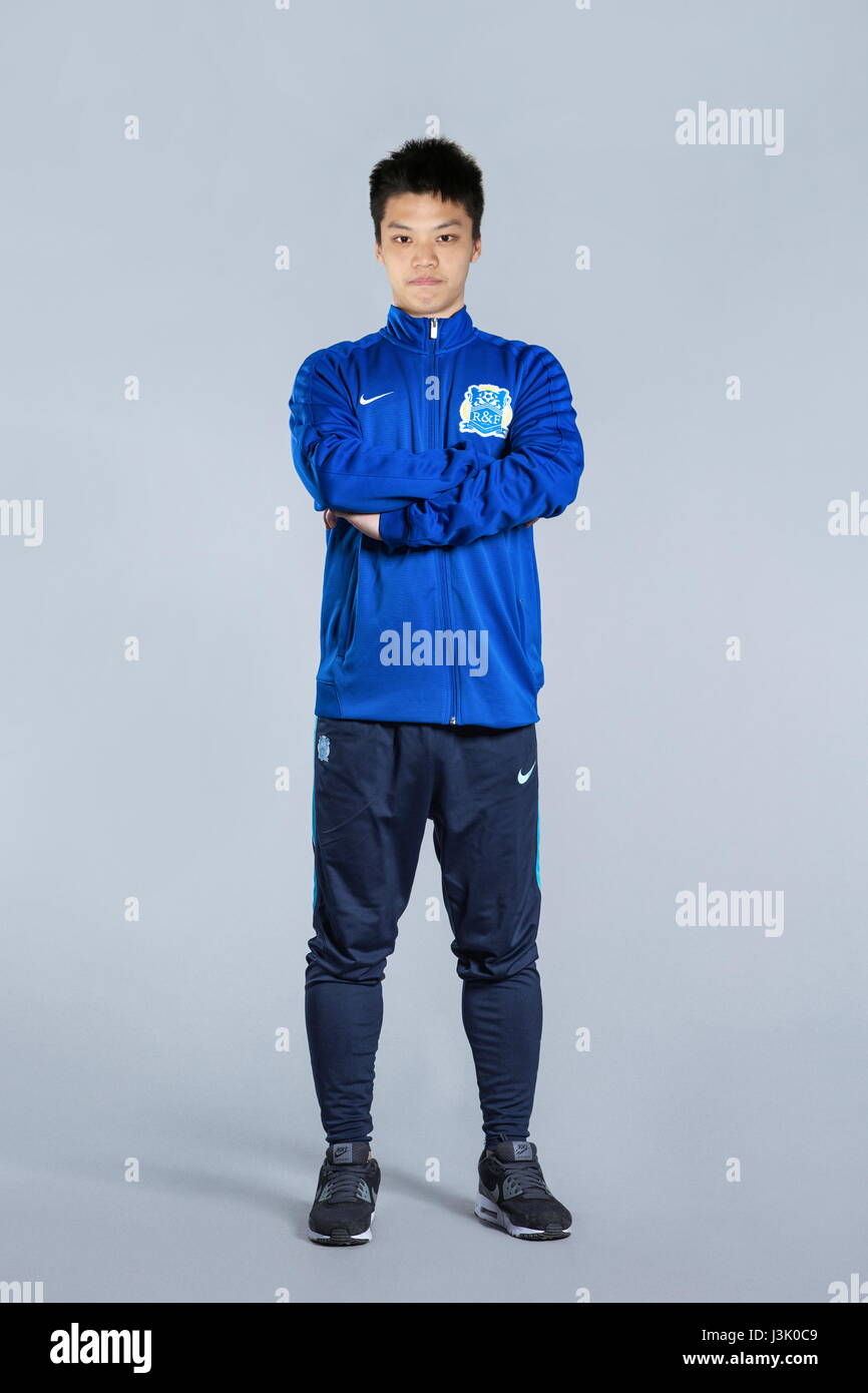 Portrait of Chinese soccer player Zhao Keda of Guangzhou R&F F.C. for ...