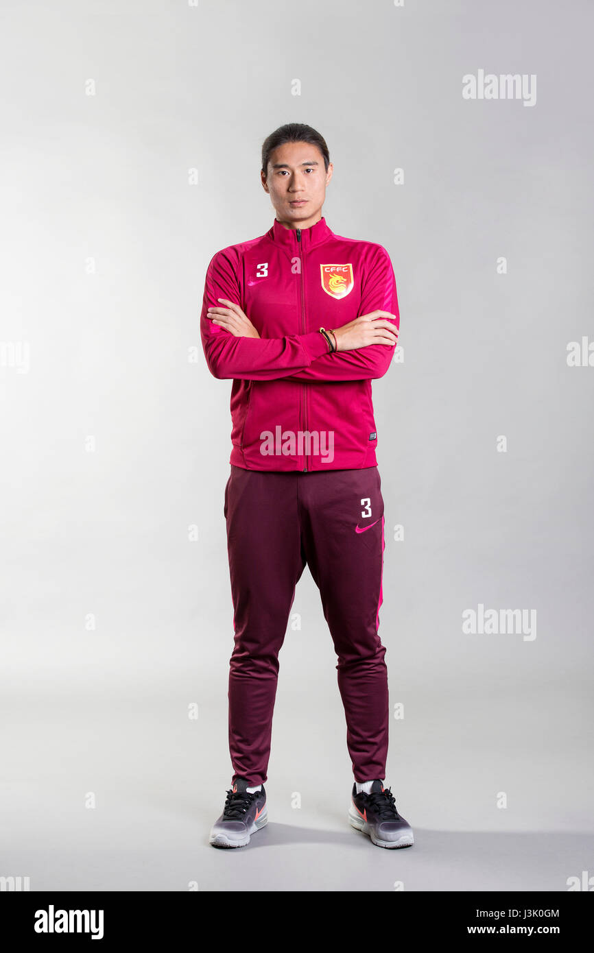 Portrait of Chinese soccer player Zhao Yuhao of Hebei China Fortune F.C ...