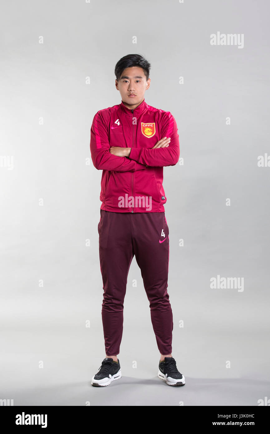 Portrait of Chinese soccer player Jin Yangyang of Hebei China Fortune F ...