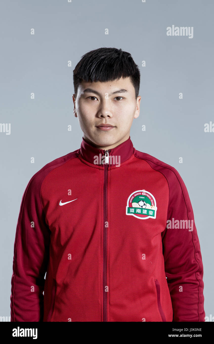 Portrait of Chinese soccer player Lu Yao of Henan Jianye F.C. for the ...