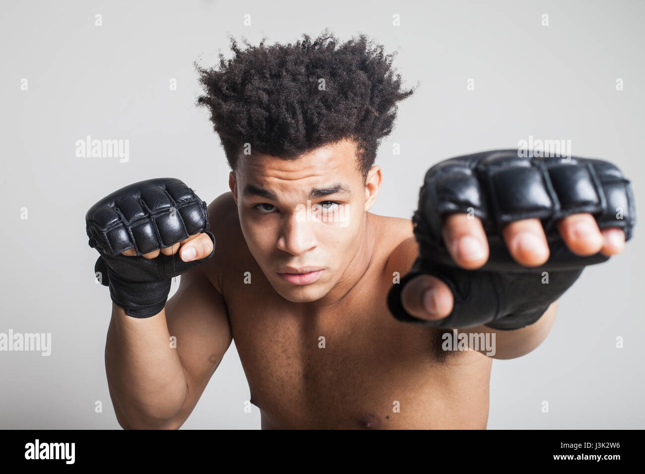 young man boxing Stock Photo - Alamy