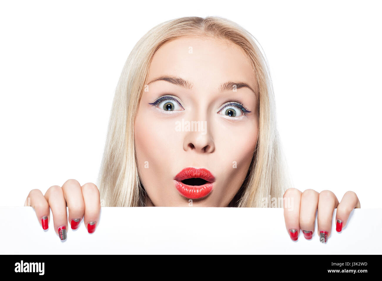 Peeking Woman Cut Out Stock Images And Pictures Alamy
