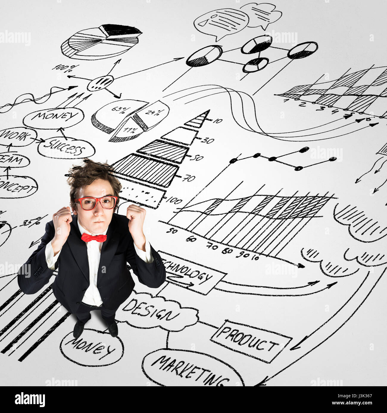 Funny man from top Stock Photo - Alamy