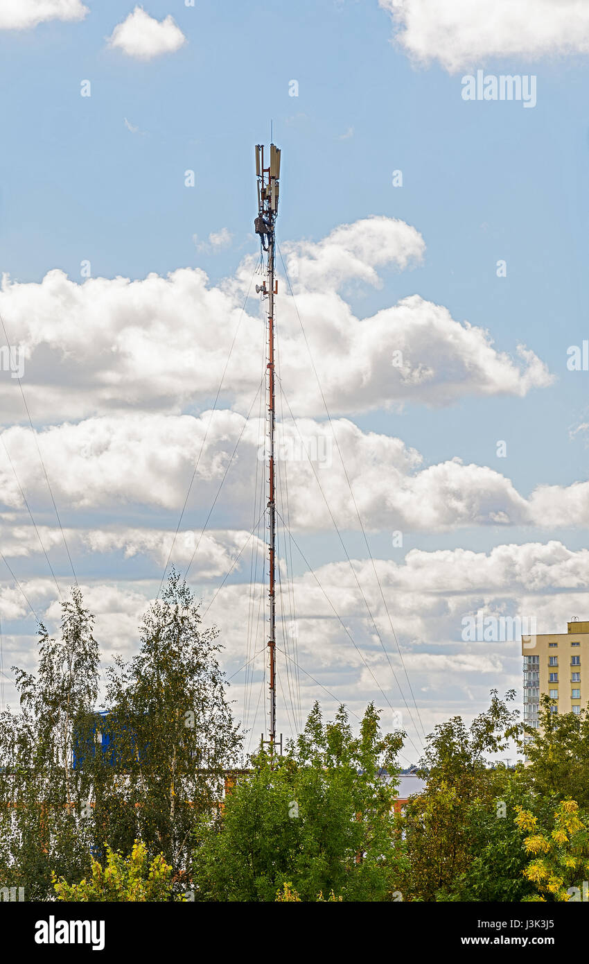 Aerial of the mobile operator Stock Photo - Alamy