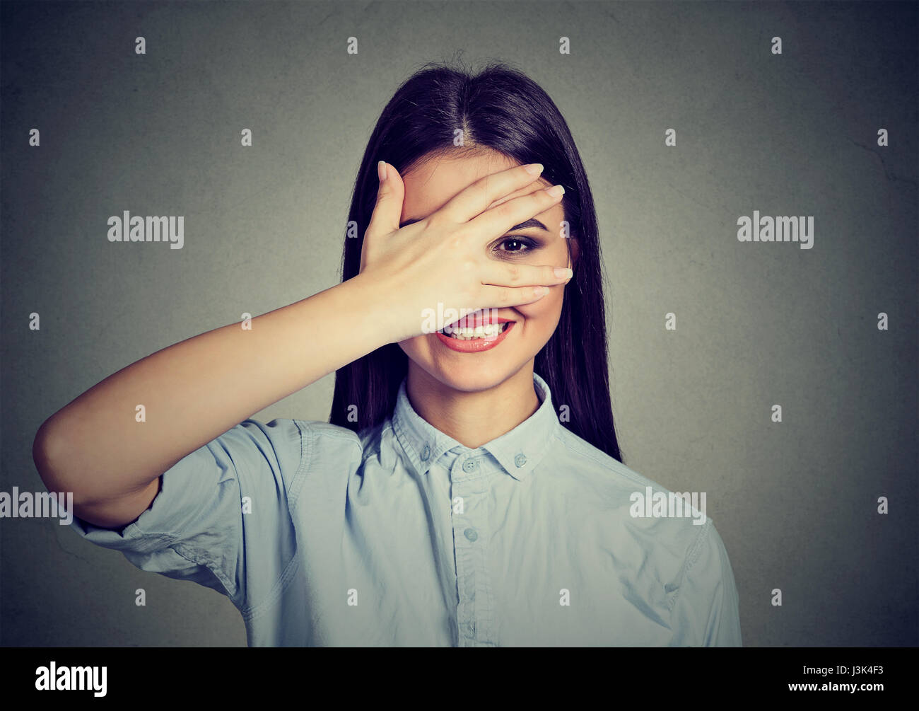 Timid smile hi-res stock photography and images - Alamy