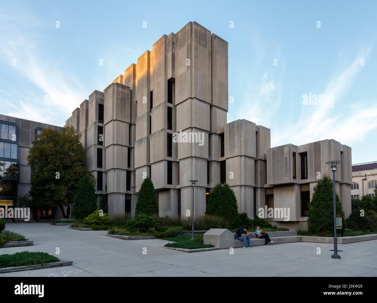 Regenstein Library at the University of Chicago in Chicago, IL, USA ...